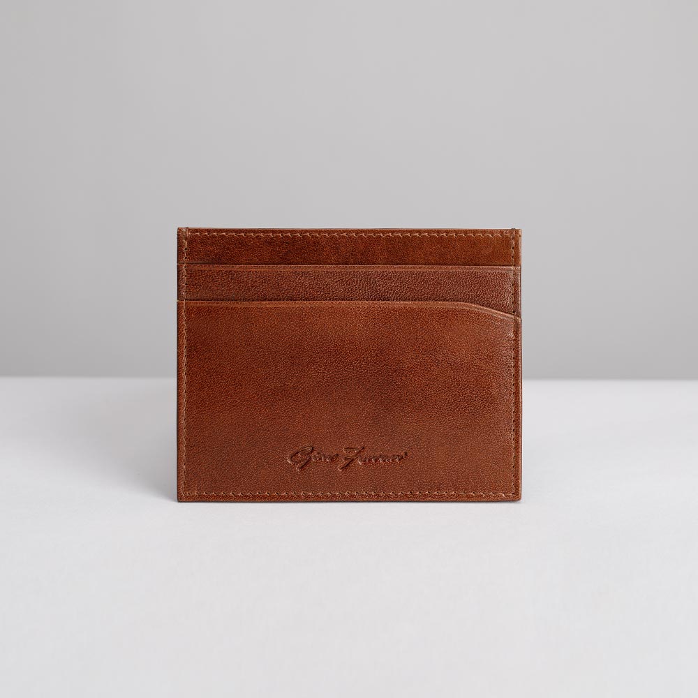 Tan Leather Card Holder – Gino Ferrari